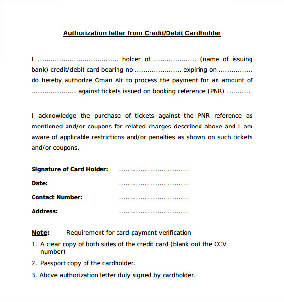 FREE 8 Sample Bank Authorization Letter Templates In MS Word PDF