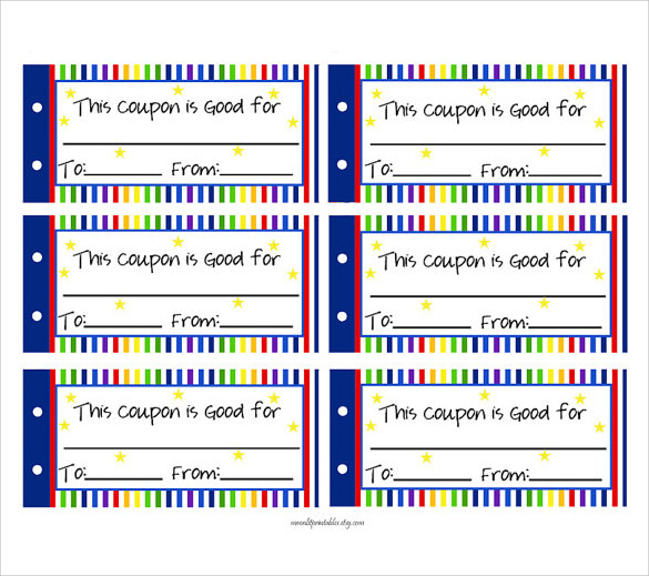 Blank Coupon Template Printable