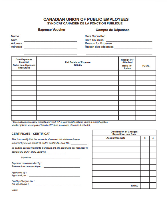 FREE 12 Expense Voucher Templates In MS Word PSD AI Apple Pages 