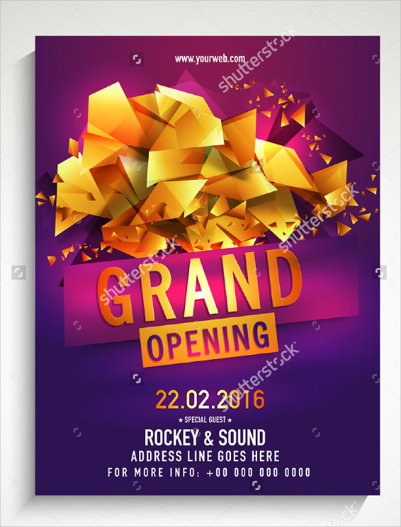 16 Grand Opening Flyer Templates Sample Templates