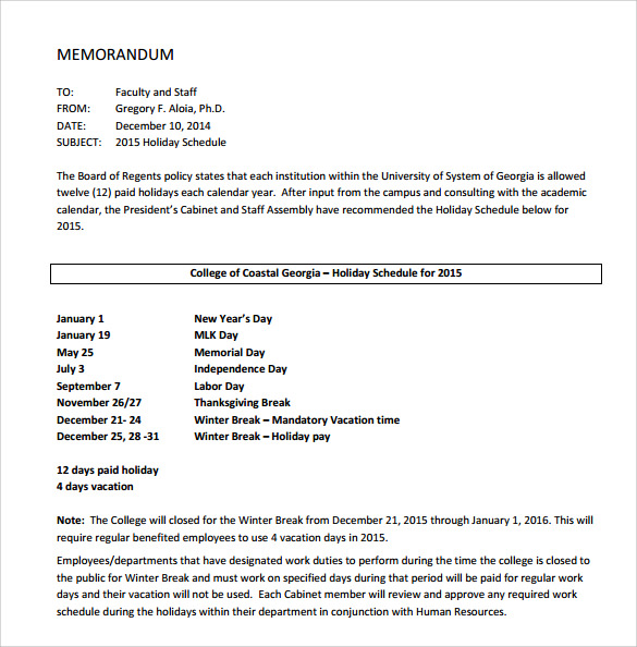Memorandum Sample Memo For Christmas Party Master Of Template Document