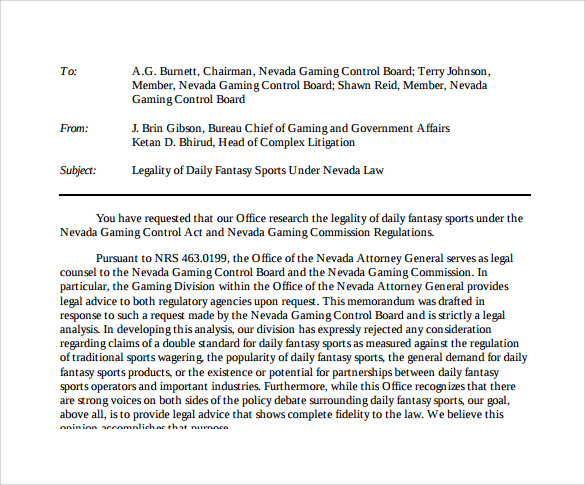 11 Legal Memo Template To Download Sample Templates