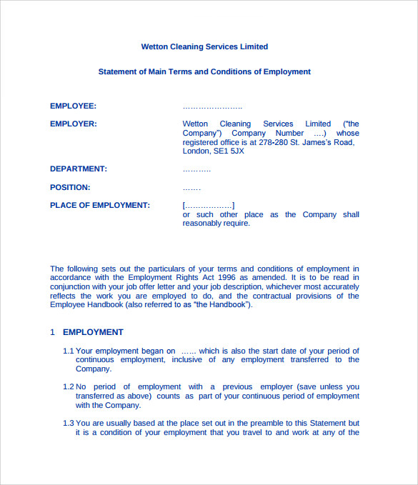 FREE 16 Cleaning Contract Templates In PDF MS Word Google Docs Pages