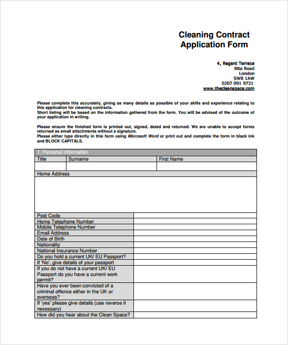 View Housekeeping Service Contract Sample Pictures Sample Shop Design