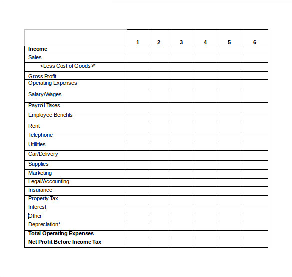 FREE 11 Projected Income Statement Templates In PDF MS Word FREE 11 Projected Income Statement Templates In PDF MS Word