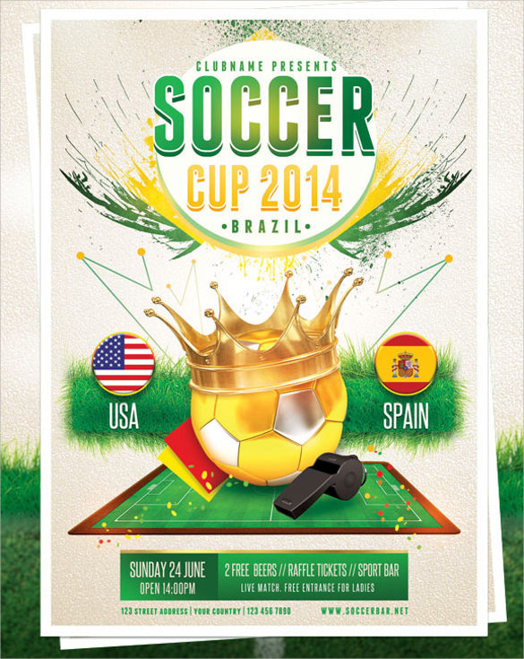 FREE 16 Soccer Flyer Templates In EPS PSD