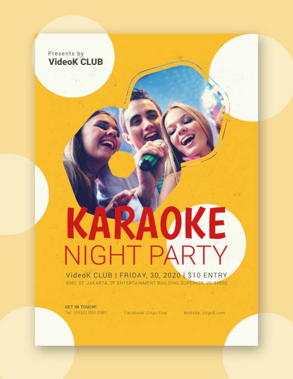 FREE 16 Karaoke Night Flyer Templates In EPS PSD AI MS Word 