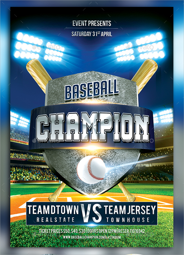 FREE 25 Baseball Flyers In EPS PSD AI InDesign MS Word Publisher