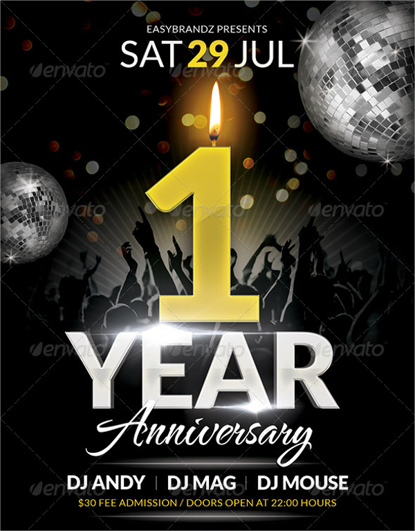 FREE 19 Anniversary Flyers In EPS PSD InDesign MS Word Pages 