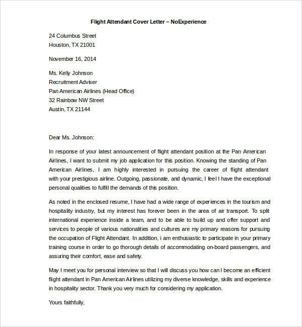 Contoh Application Letter Flight Attendant Contoh Ole