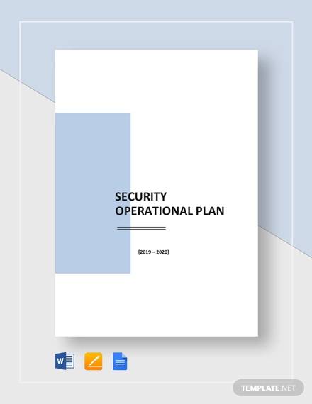FREE 8 Sample Security Plan Templates In PDF MS Word Google Docs 