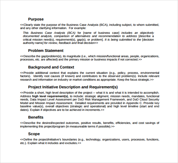 9 Case Analysis Templates To Download Sample Templates