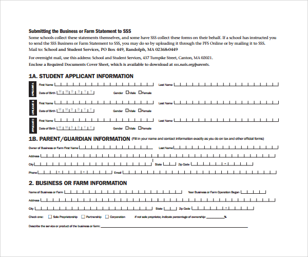 FREE 7+ Sample Business Statement Templates in PDF