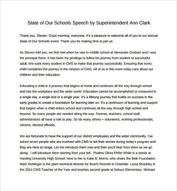 Elementary Graduation Speech Unopasa