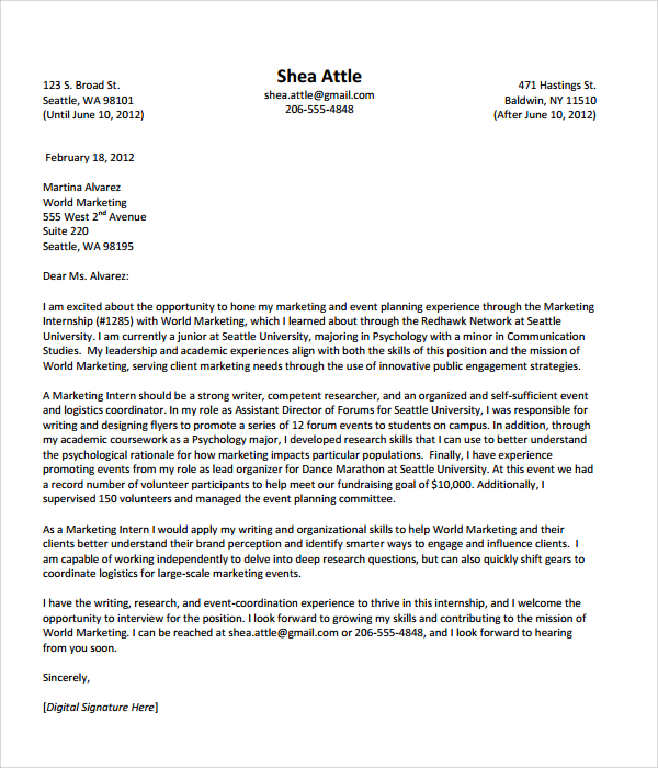 FREE 7 Sample Event Planner Cover Letter Templates In PDF MS Word