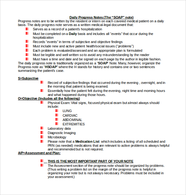 FREE 9 Sample Daily Note Templates In PDF MS Word