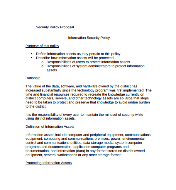 FREE 10 Sample Policy Proposal Templates In PDF Google Docs MS Word Pages