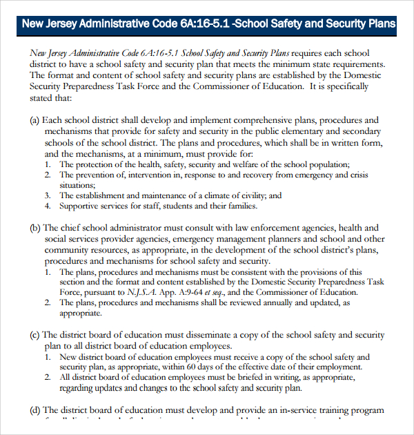 10 Security Plan Templates Sample Templates