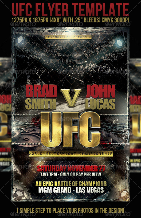 FREE 10 UFC Flyer Templates In PSD