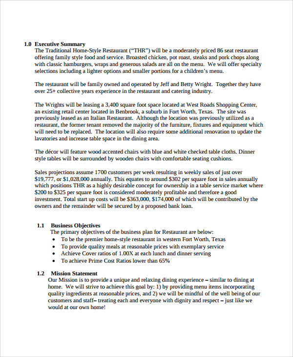FREE 9 Sample Catering Business Plan Templates In PDF FREE 9 Sample Catering Business Plan Templates In PDF