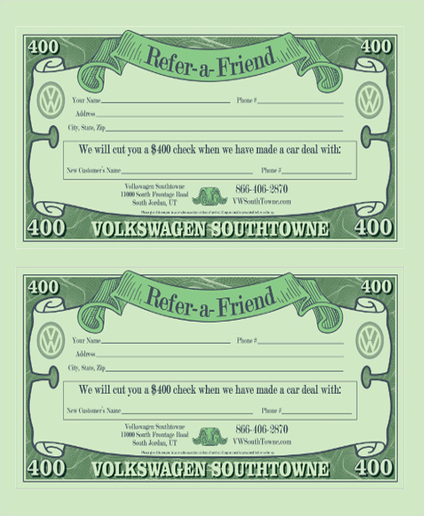 FREE 10 Referral Coupon Templates In MS Word PSD AI
