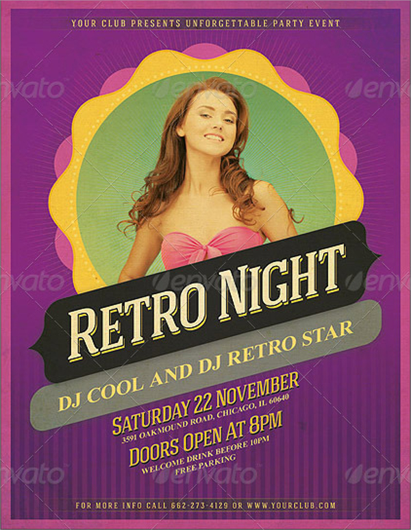 21 Retro Flyer Templates PDF Word Sample Templates