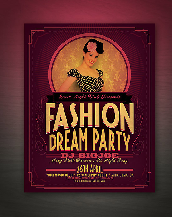 FREE 24 Retro Flyer Templates In PDF MS Word PSD AI EPS 