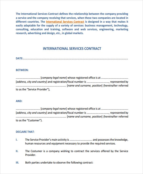 FREE 9 Sample Two Party Contract Templates In PDF MS Word