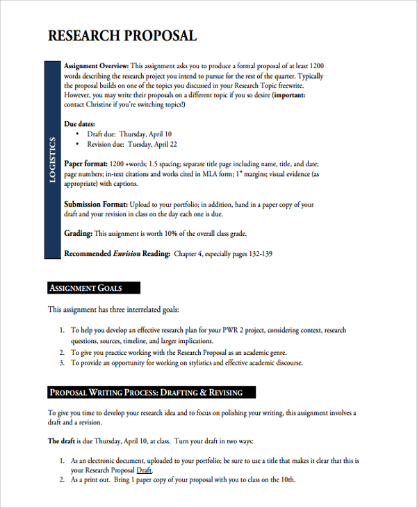 Thesis Proposal Sample Timeline For Research Proposal Thesis Title 