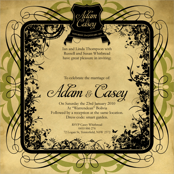 8 Vintage Invitation Templates Sample Templates