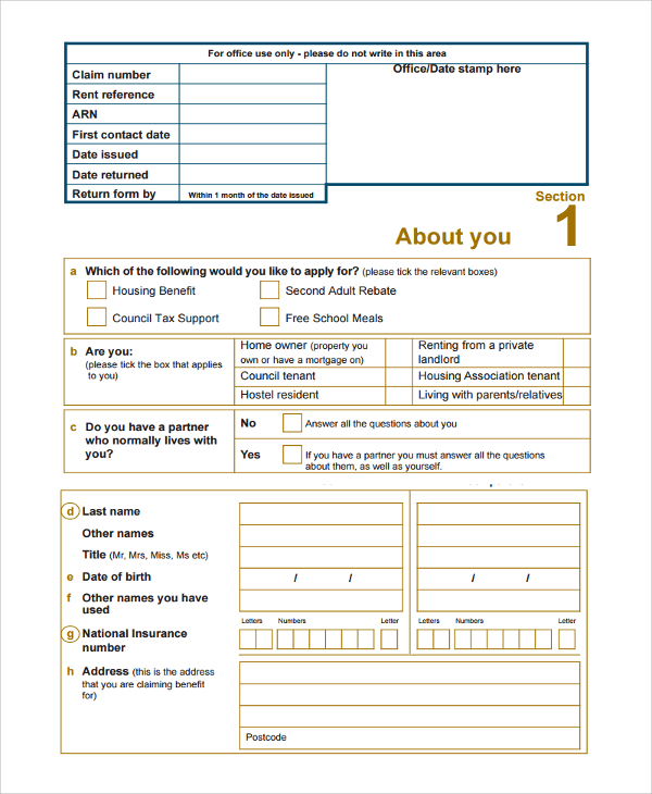 FREE 6 Sample Attendance Allowance Forms In PDF MS Word
