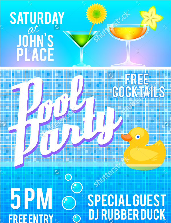FREE 15 Pool Party Flyer Templates In PSD EPS