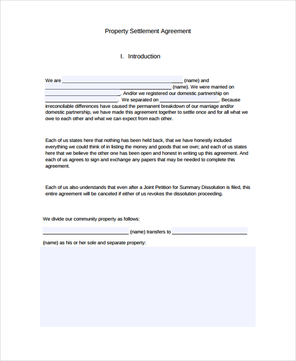 8 Partnership Dissolution Agreement Templates Sample Templates
