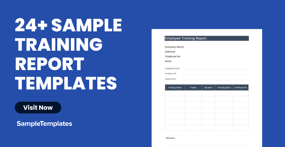 FREE 24+ Sample Training Reports in PDF | MS Word | Pages