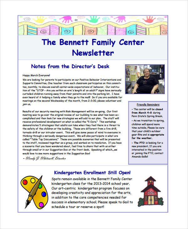 Free Printable Family Newsletter Template Printable Templates