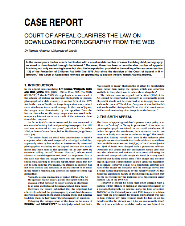 Case File Template Word