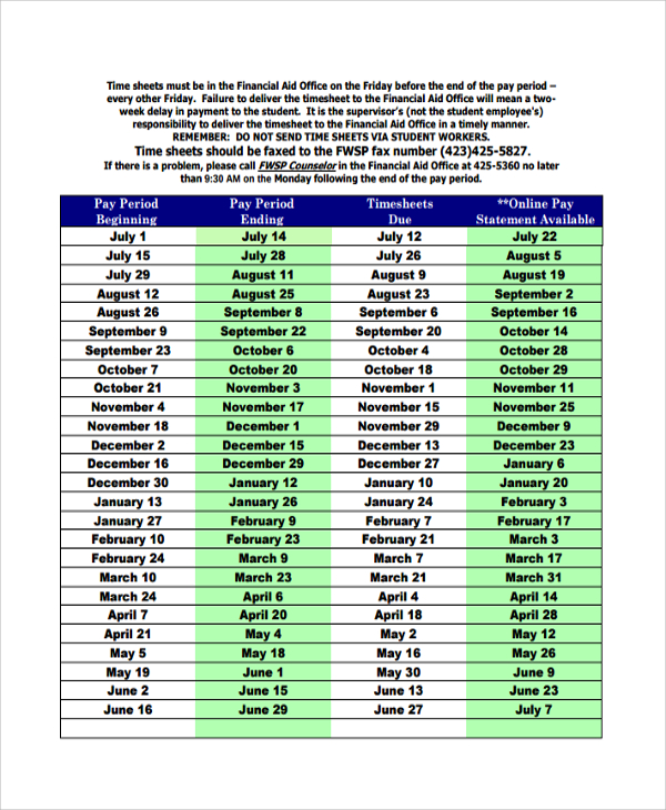 FREE 8 Sample Weekly Work Schedule Templates In PDF MS Word