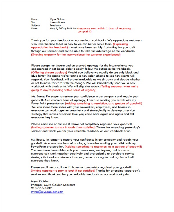Response Letter Sample Classles Democracy