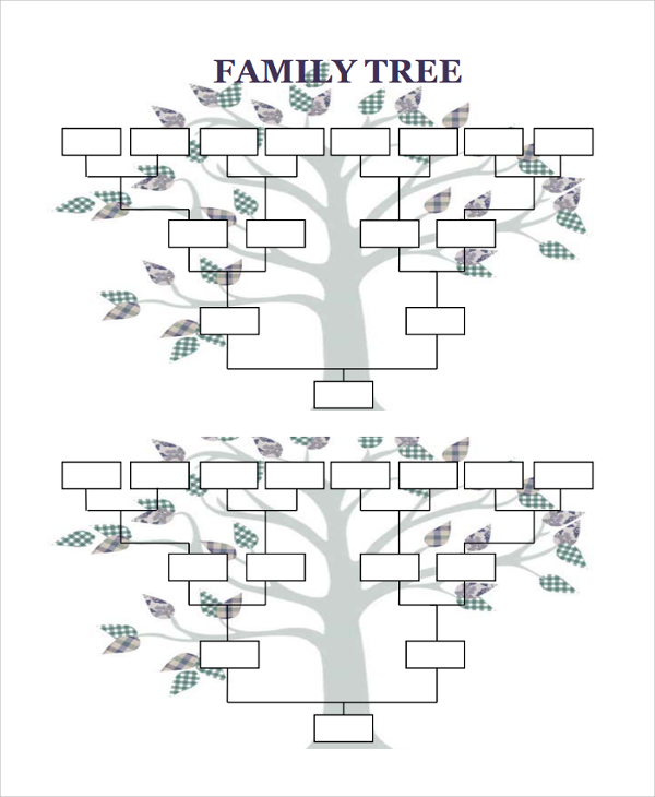 FREE 8 Sample Blank Family Tree Templates In PDF MS Word Excel