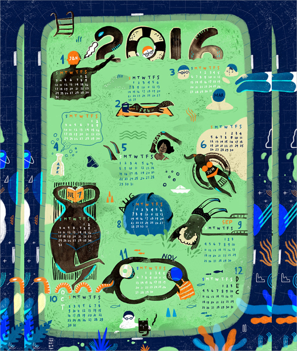 FREE 14 Wall Calendar Templates In PSD EPS
