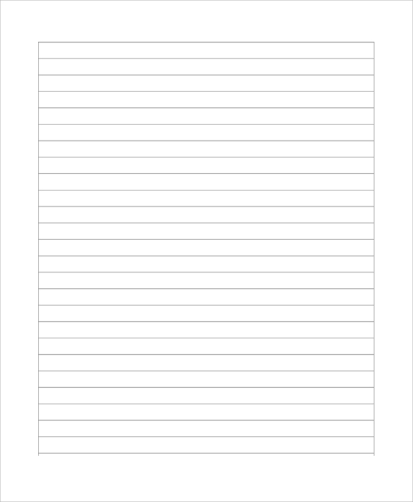 Full Size Printable Lined Paper With Border 2023 Calendar Printable