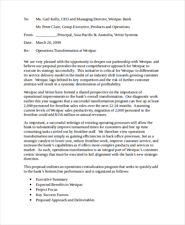 FREE 7 Sample Business Proposal Letter To Client In PDF MS Word