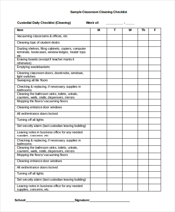 FREE 16 Sample Daily Checklists In Excel MS Word PDF Google Docs Pages