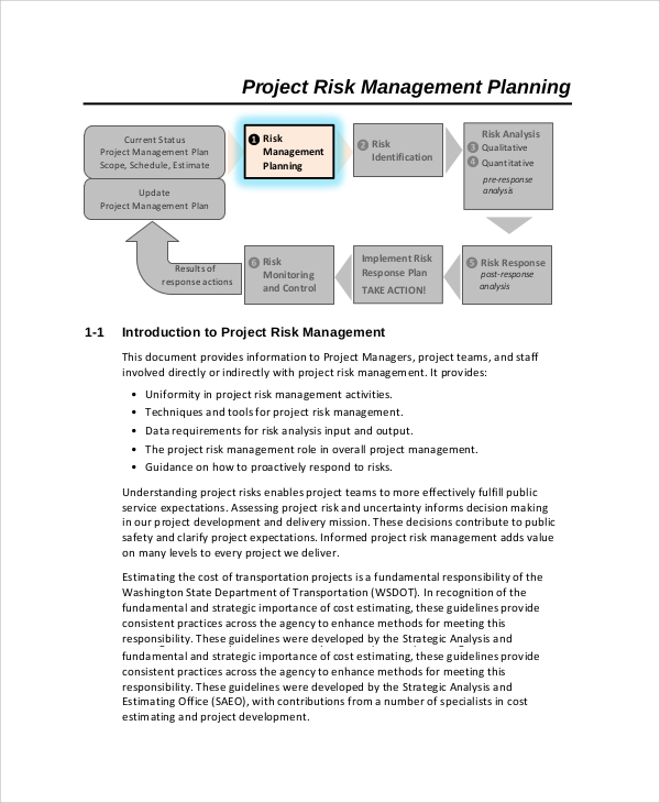 FREE 8 Sample Risk Management Plan Templates In MS Word PDF
