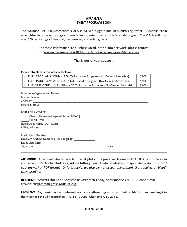 FREE 6 Sample Event Program Templates In PDF