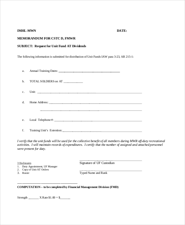 FREE 7 Army Memo Samples In PDF MS Word Google Docs