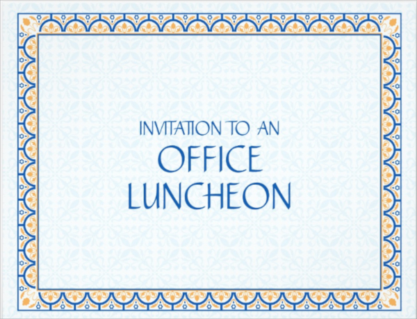 FREE 16 Lunch Invitation Templates In PSD EPS MS Word Apple 