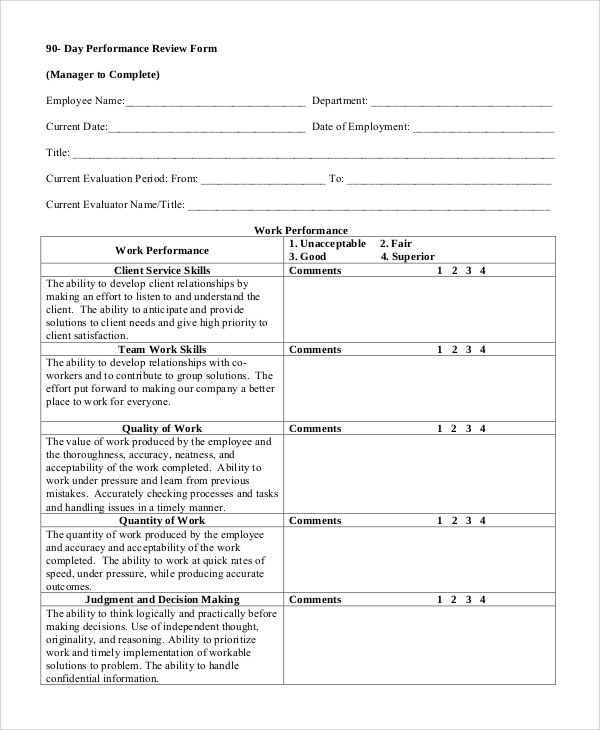 FREE 7+ Sample Performance Review Templates in MS Word | PDF FREE 7+ Sample Performance Review Templates in MS Word | PDF