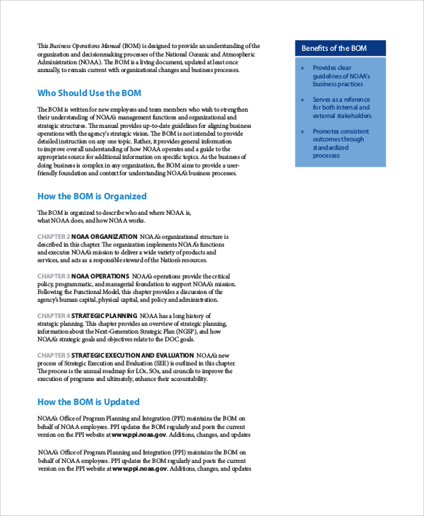 Operations Manual Templates 13 Free Word PPT PDF Formats Samples 