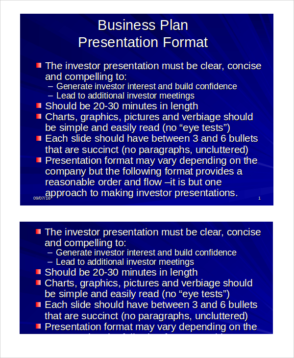 FREE 7 Sample Business Presentation Templates In PPT